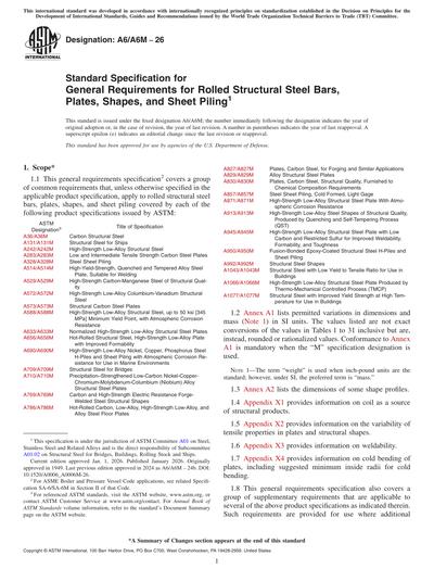 ASTM A6/A6M-26 - Standard Specification for General Requirements for ...