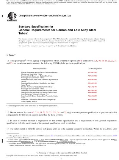 ASTM A450/A450M-25 Red - Standard Specification for General ...