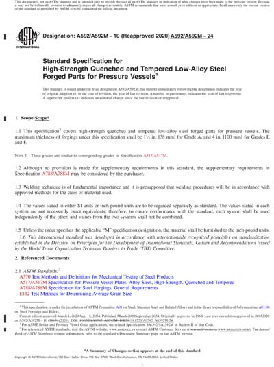 ASTM A592/A592M-24 Red - Standard Specification for High-Strength ...