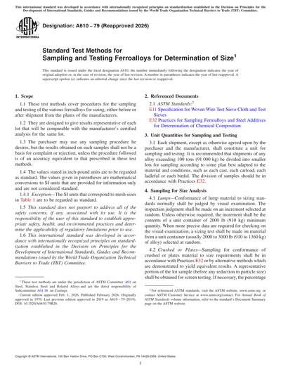 ASTM A610-79(2026) - Standard Test Methods for Sampling and Testing ...