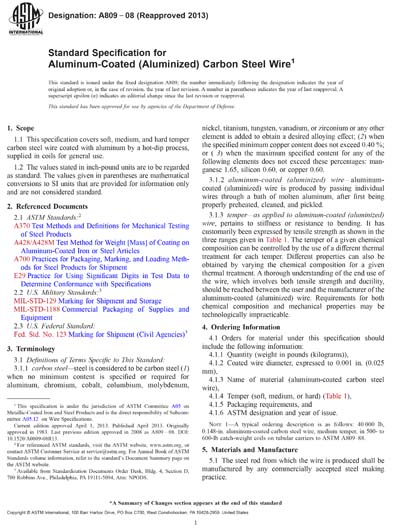ASTM A809-08(2013) - Standard Specification for Aluminum-Coated ...