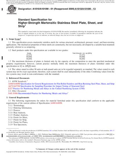 ASTM A1010/A1010M-13 Red - Standard Specification for Higher-Strength ...