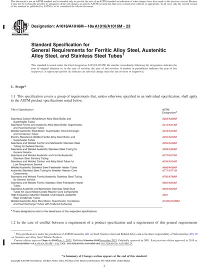 ASTM A1016/A1016M-23 Red - Standard Specification for General ...