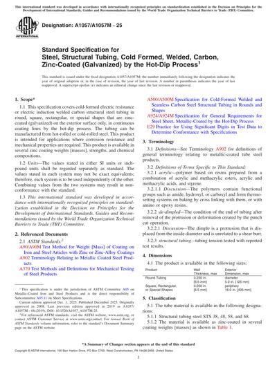 ASTM A1057/A1057M-25 - Standard Specification for Steel, Structural ...