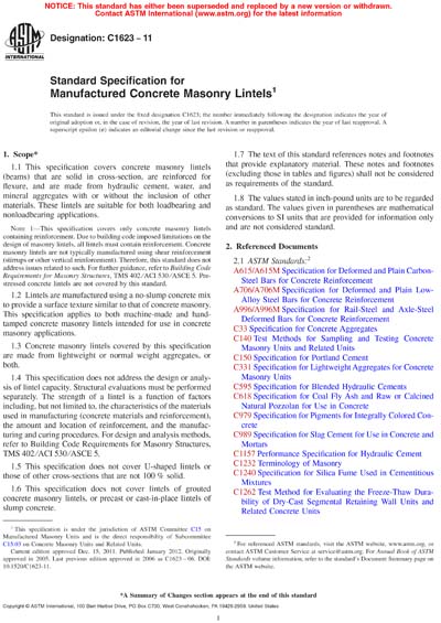 ASTM C1623-11 - Standard Specification for Manufactured Concrete ...