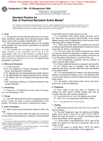 ASTM C386-93(1998) - Standard Practice for Use of Chemical-Resistant ...