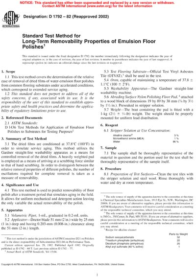 ASTM D1792-82(2002) - Standard Test Method for Long-Term Removability ...
