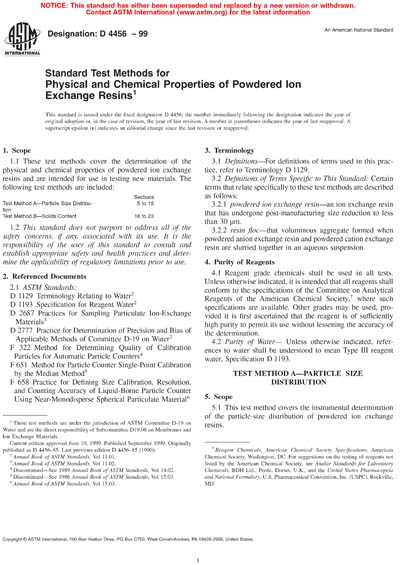 ASTM D4456-99 - Standard Test Methods for Physical and Chemical ...