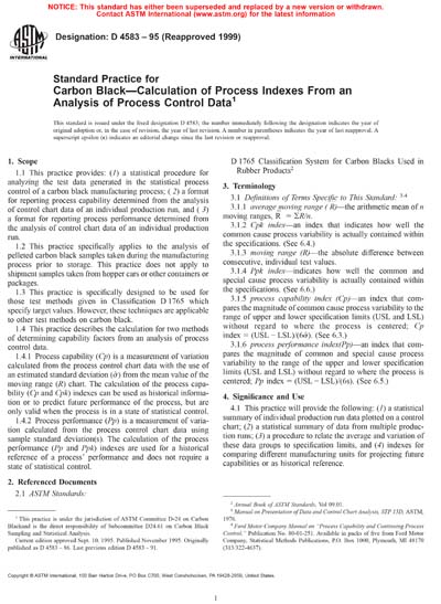 ASTM D4583-95(1999) - Standard Practice for Carbon Black-Calculation of ...