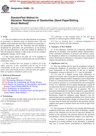 ASTM D4886-10 - Standard Test Method for Abrasion Resistance of ...
