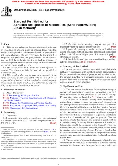ASTM D4886-88(2002) - Standard Test Method for Abrasion Resistance of ...