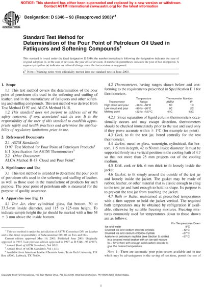 ASTM D5346-93(2003)e1 - Standard Test Method for Determination of the ...