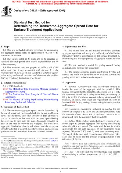 ASTM D5624-02(2007) - Standard Test Method for Determining the ...
