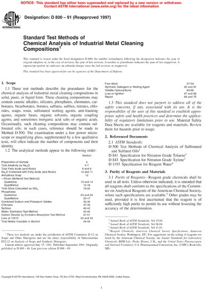 ASTM D800-91(1997) - Standard Test Methods of Chemical Analysis of ...