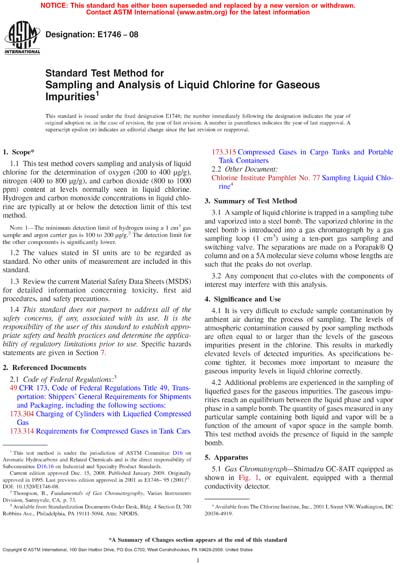 ASTM E1746-08 - Standard Test Method for Sampling and Analysis of ...