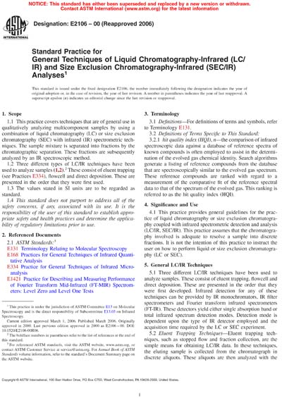 ASTM E2106-00(2006) - Standard Practice for General Techniques of ...