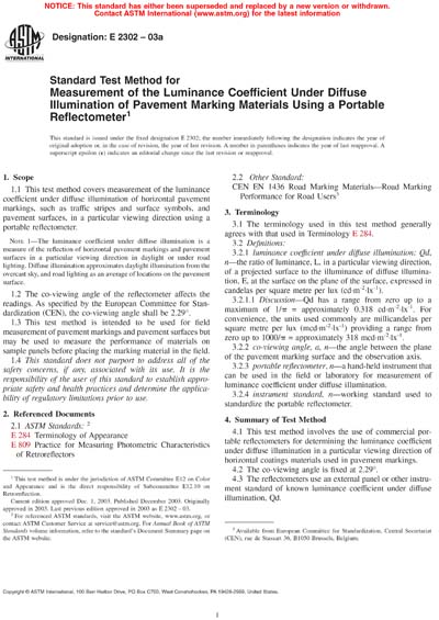 ASTM E2302-03a - Standard Test Method for Measurement of the Luminance ...