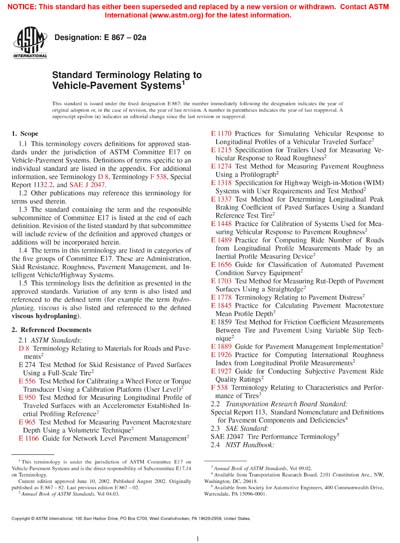 ASTM E867-02a - Terminology Relating to Vehicle-Pavement Systems