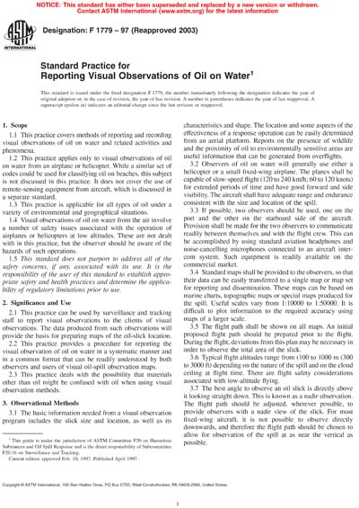 ASTM F1779-97(2003) - Standard Practice for Reporting Visual ...