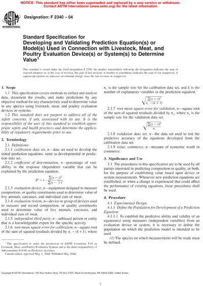 ASTM F2340-04 - Standard Specification for Developing and Validating ...