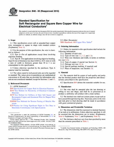 ASTM B48-00(2016) - Standard Specification for Soft Rectangular and ...