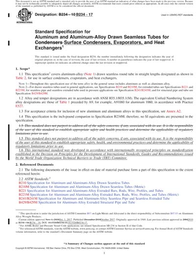 ASTM B234-17 Red - Standard Specification for Aluminum and Aluminum ...