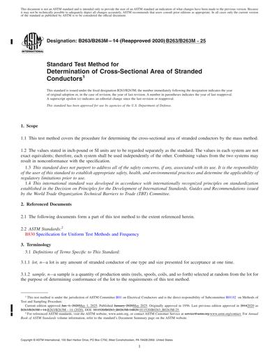 ASTM B263/B263M-25 Red - Standard Test Method for Determination of ...