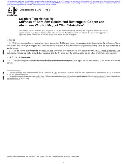 ASTM B279-13 Red - Standard Test Method for Stiffness of Bare Soft ...