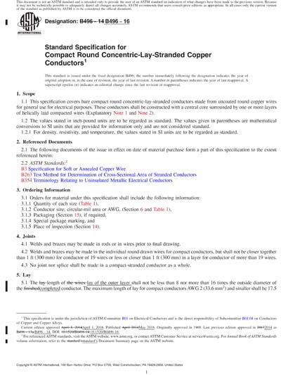 ASTM B496-16 Red - Standard Specification for Compact Round Concentric ...
