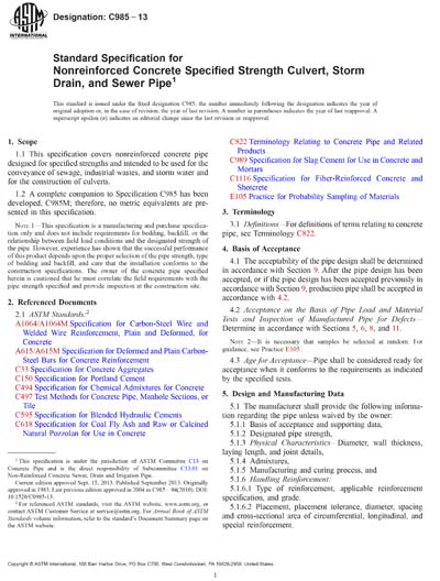 ASTM C985-13 - Standard Specification for Nonreinforced Concrete ...