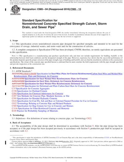 ASTM C985-13 Red - Standard Specification for Nonreinforced Concrete ...
