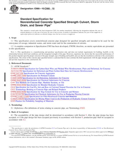 ASTM C985-15 Red - Standard Specification for Nonreinforced Concrete ...