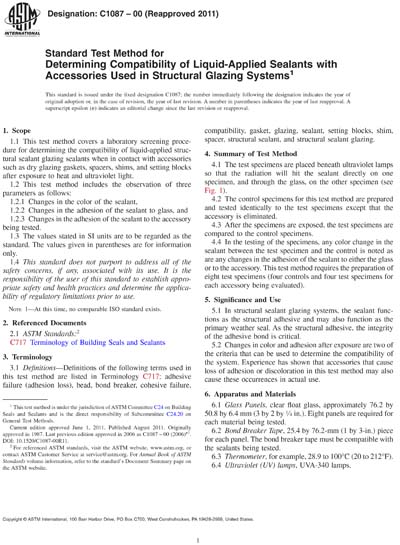 ASTM C1087-00(2011) - Standard Test Method for Determining ...