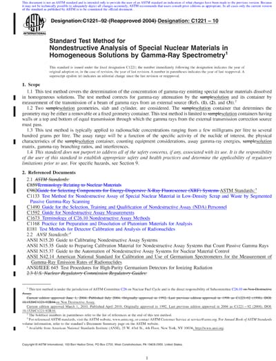 ASTM C1221-10 Red - Standard Test Method for Nondestructive Analysis of ...
