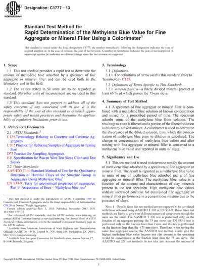 ASTM C1777-13 - Standard Test Method for Rapid Determination of the ...