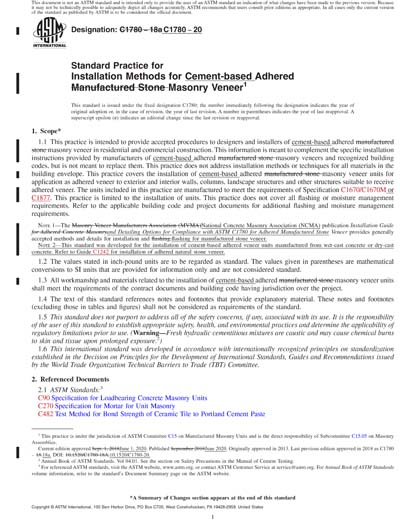 ASTM C1780-20 Red - Standard Practice for Installation Methods for ...