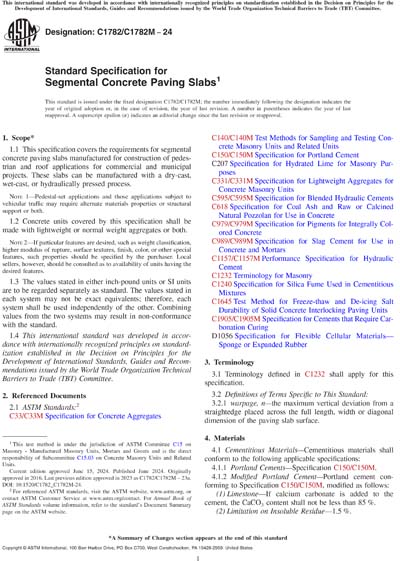 ASTM C1782/C1782M-24 - Standard Specification for Segmental Concrete ...
