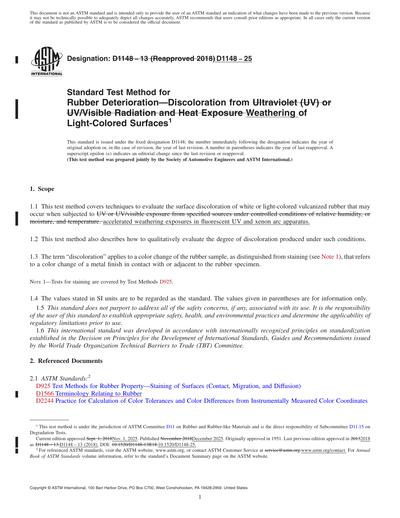 ASTM D1148-25 Red - Standard Test Method for Rubber Deterioration ...