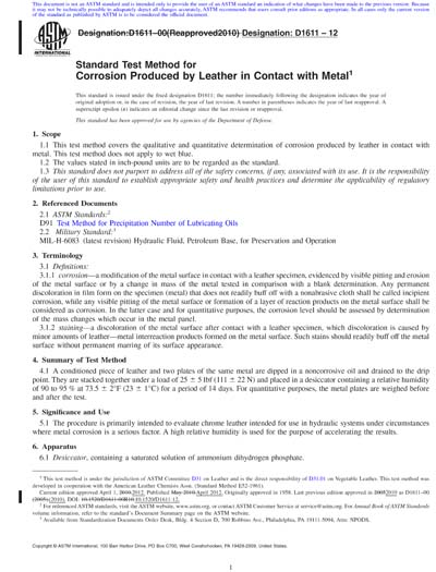 ASTM D1611-12 Red - Standard Test Method for Corrosion Produced by ...