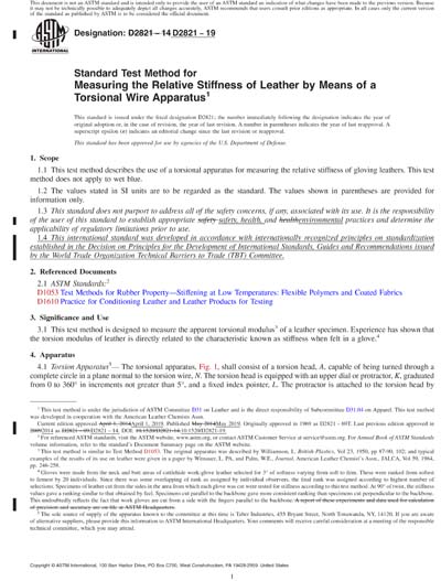 ASTM D2821-19 Red - Standard Test Method for Measuring the Relative ...
