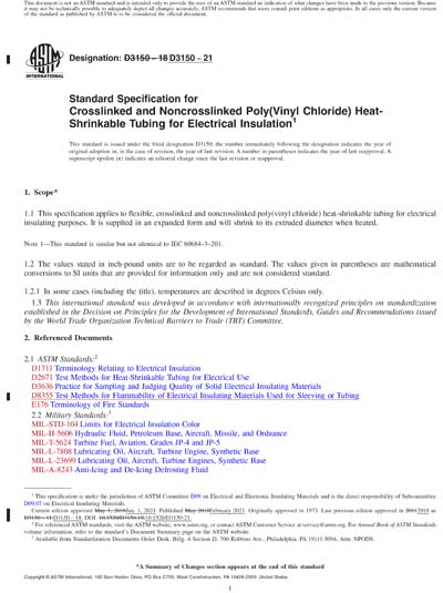 ASTM D3150-21 Red - Standard Specification for Crosslinked and ...