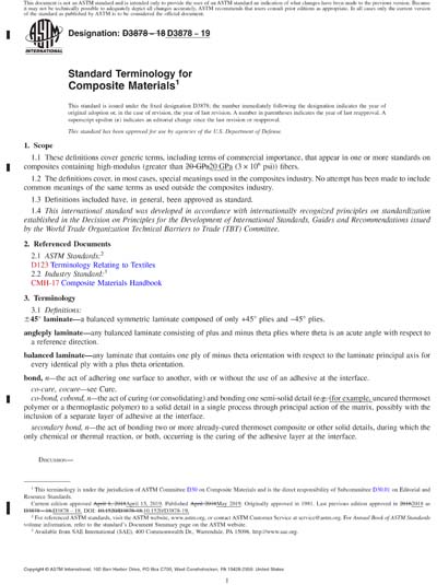 ASTM D3878-19 Red - Standard Terminology for Composite Materials ...