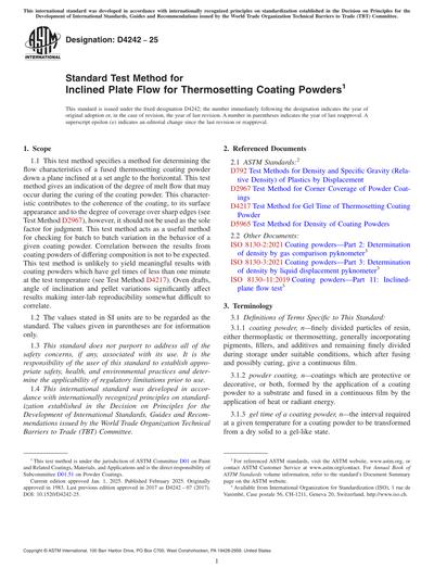 ASTM D4242-25 - Standard Test Method for Inclined Plate Flow for ...