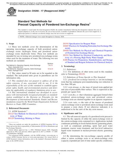 ASTM D4266-17(2026)e1 - Standard Test Methods for Precoat Capacity of ...