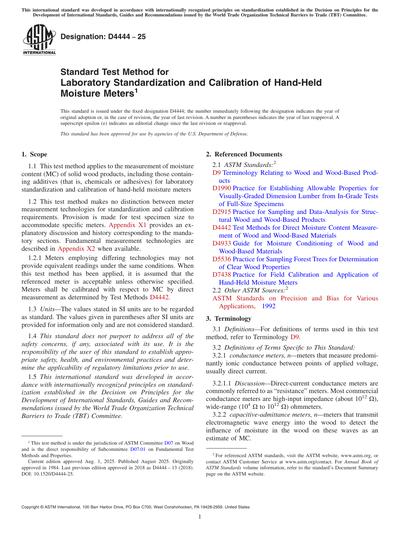 ASTM D4444-25 - Standard Test Method for Laboratory Standardization and ...