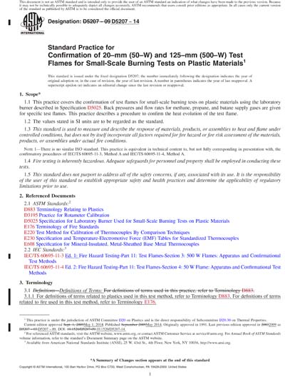 ASTM D5207-14 Red - Standard Practice for Confirmation of 20–mm (50–W ...