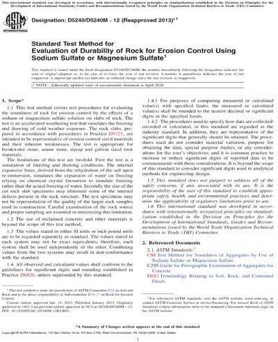 ASTM D5240/D5240M-12(2013)e1 - Standard Test Method for Evaluation of ...