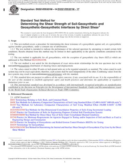 ASTM D5321/D5321M-17 Red - Standard Test Method for Determining the ...