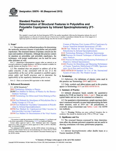 ASTM D5576-00(2013) - Standard Practice for Determination of Structural ...