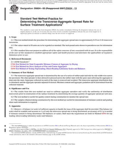 ASTM D5624-13 Red - Standard Practice for Determining the Transverse ...